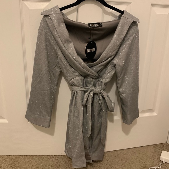 Dresses | Silver Sparkly Dress | Poshmark